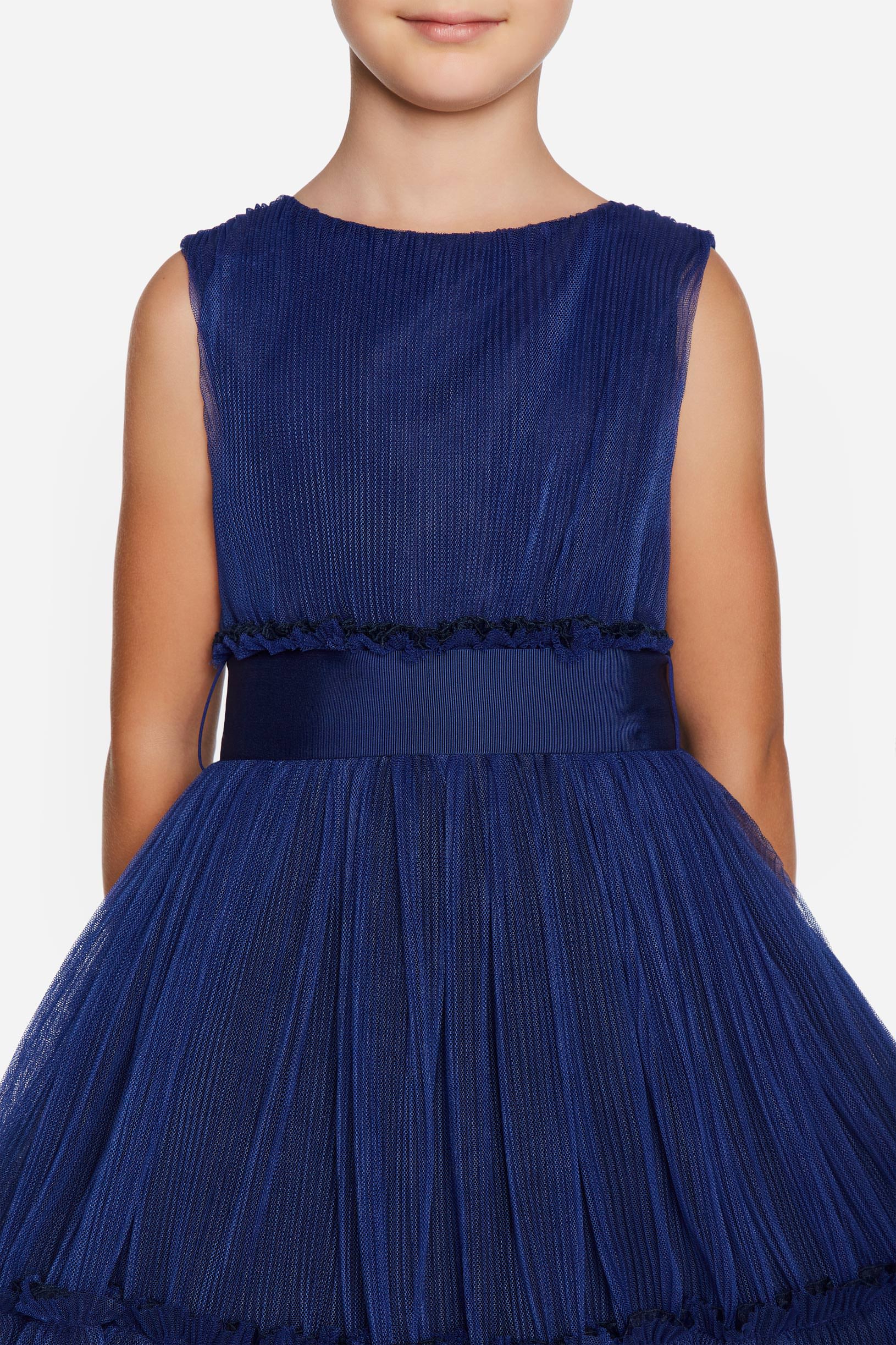 Pleated tulle dress